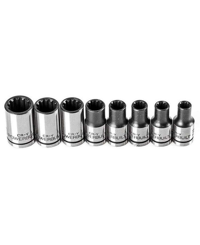 Powerbuilt 8 Piece 1/4 Inch Drive Universal Socket Set with Tray - Macy's