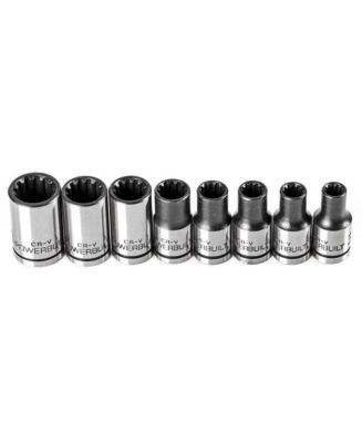 Powerbuilt 8 Piece 1/4 Inch Drive Universal Socket Set with Tray - Macy's