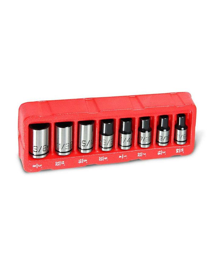 Powerbuilt 8 Piece 1/4 Inch Drive Universal Socket Set with Tray - Macy's