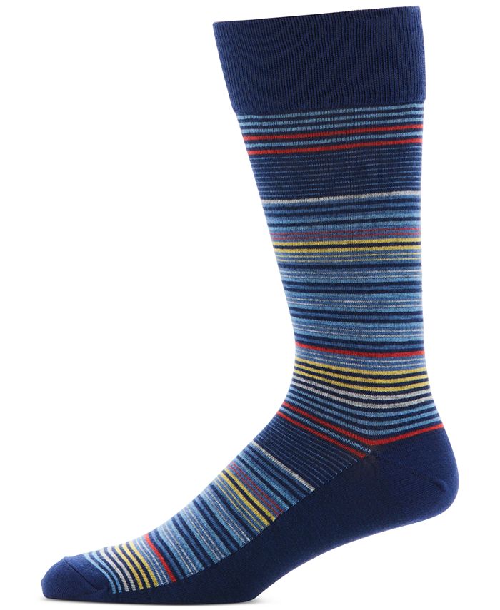 Perry Ellis Portfolio Men's Moisture-Wicking Stripe Crew Socks ...