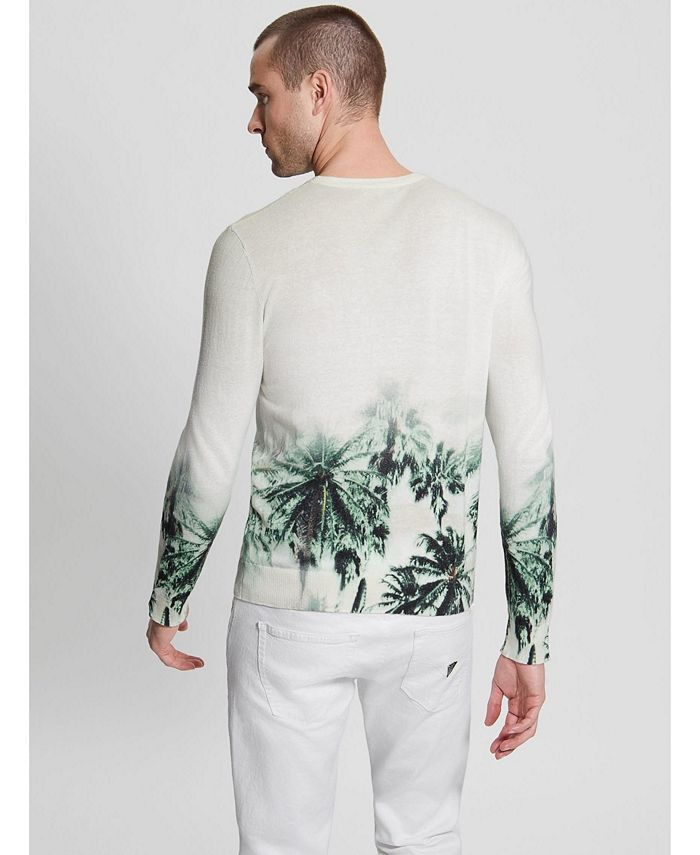 GUESS Men's Tyson Bleach Printed Sweater & Reviews - Sweaters - Men ...