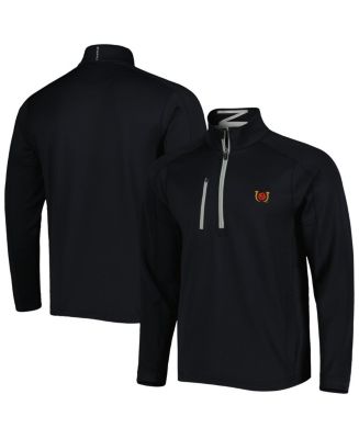 Men's Zero Restriction Black Kentucky Derby Z500 Quarter-Zip Jacket ...