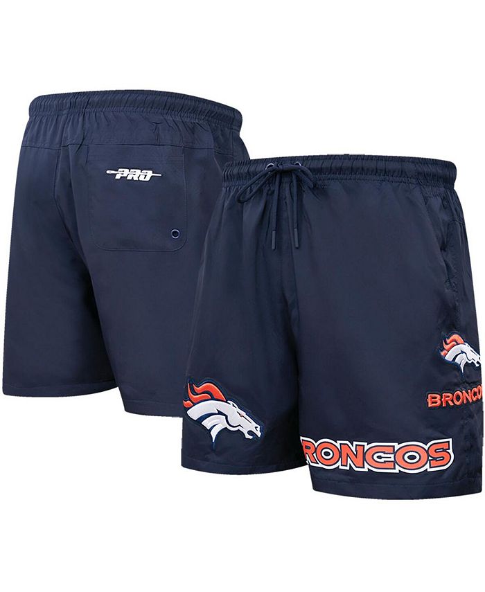 Pro Standard Men's Navy Denver Broncos Woven Shorts - Macy's
