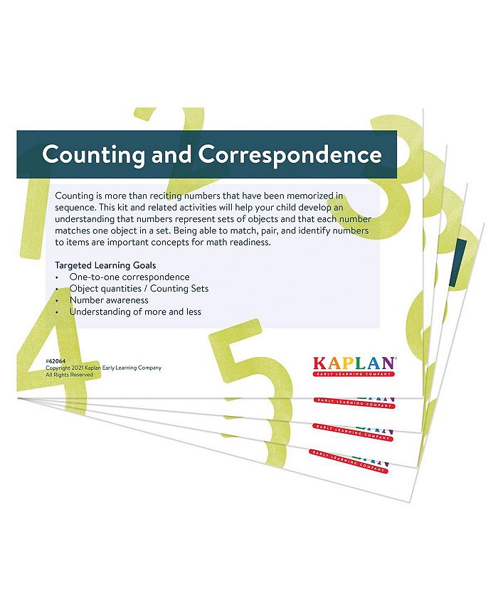 Kaplan Early Learning Back to Back Learning Kit - Counting ...