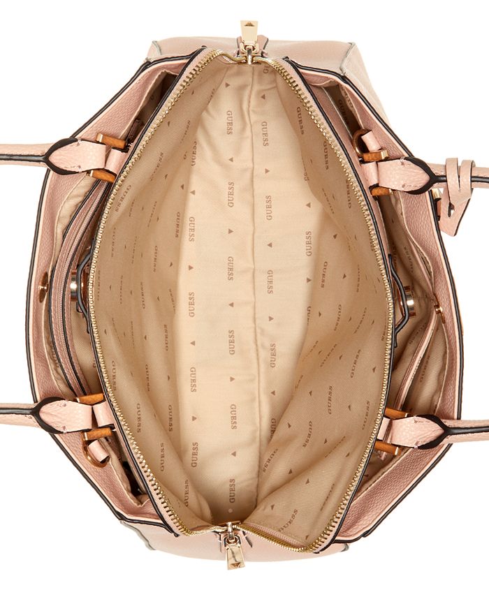 GUESS Emiliya Girlfriend Medium Top Zip Satchel - Macy's