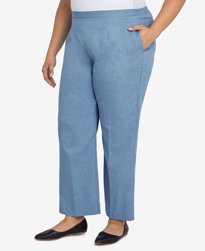 Alfred Dunner Plus Size Peace of Mind Twill Average Length Pull On ...