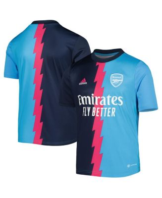 adidas Big Boys Light Blue Arsenal 2022/23 Pre-Match Top - Macy's