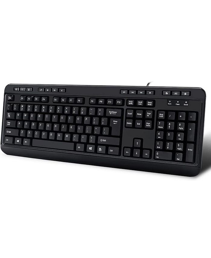 Adesso Keyboard AKB-132HB Multimedia Desktop with 3-Port USB Hub - Macy's