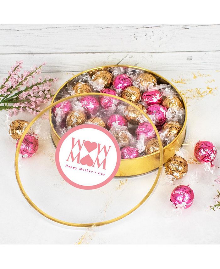 Just Candy Mother's Day Candy Gift Tin with Chocolate Lindor Truffles ...