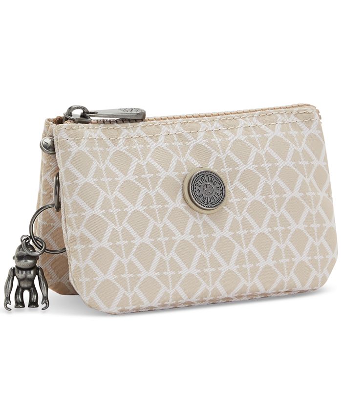 Kipling Creativity Monogram Small Nylon Zip-Top Pouch - Macy's