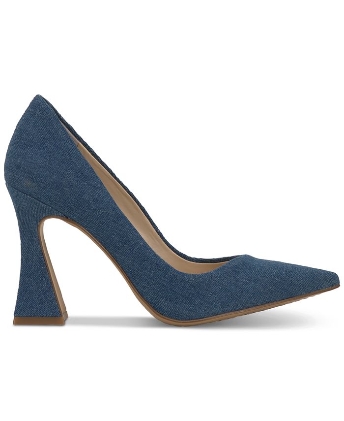 Vince Camuto Women's Akental Pointed-Toe Flare-Heel Pumps - Macy's