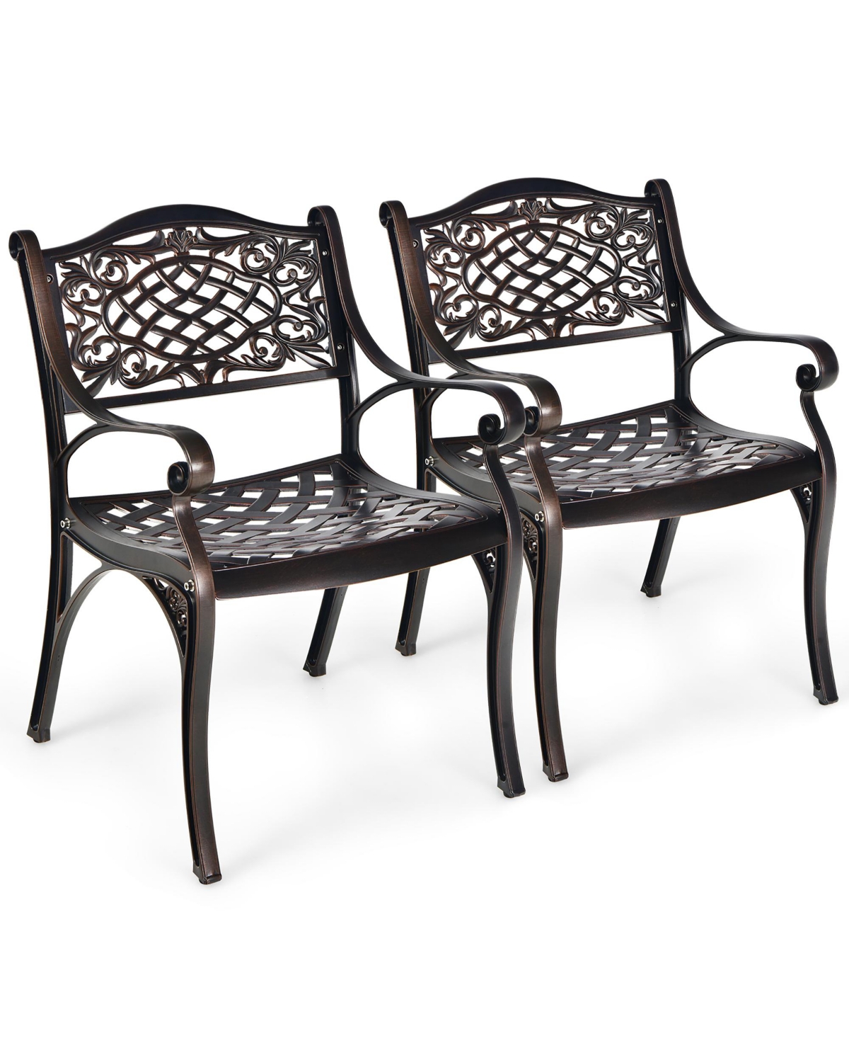 Click here for Costway 2PCS Patio Dining Bistro Chair All Weather... prices