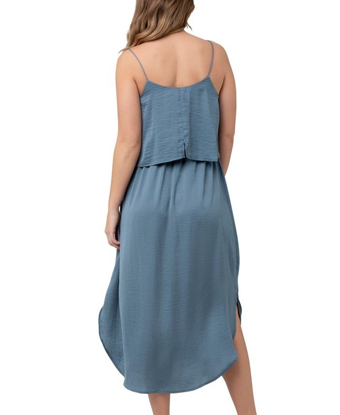 Ripe Maternity Maternity Nursing Slip Satin Dress - Macy's