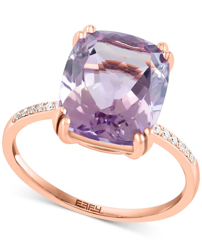 EFFY Collection EFFY® Pink Amethyst (5-1/2 ct. t.w.) & Diamond (1/20 ct ...