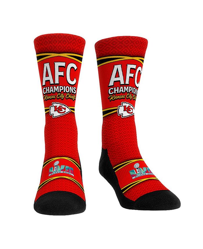 Rock 'Em Men's and Women's Socks Kansas City Chiefs 2022 AFC Champions ...