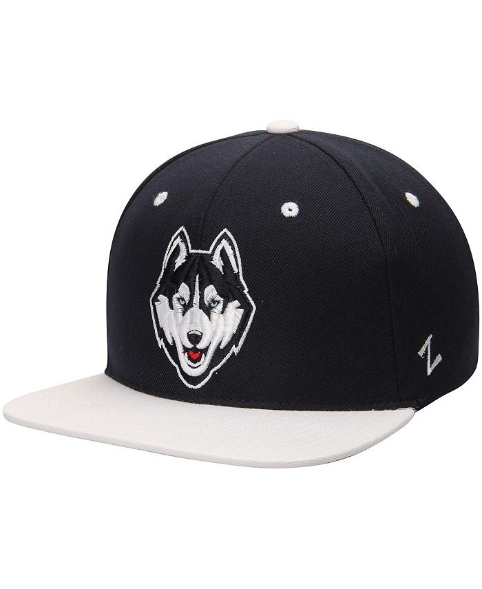 Zephyr Men's Navy, White UConn Huskies Z11 Snapback Adjustable Hat ...