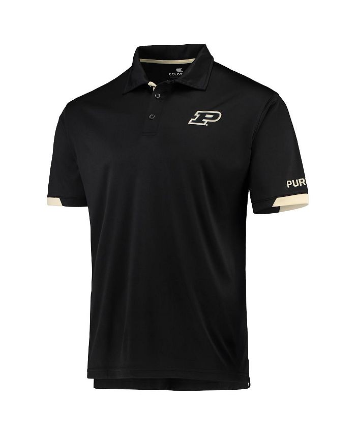 Colosseum Men's Black Purdue Boilermakers Santry Polo Shirt - Macy's