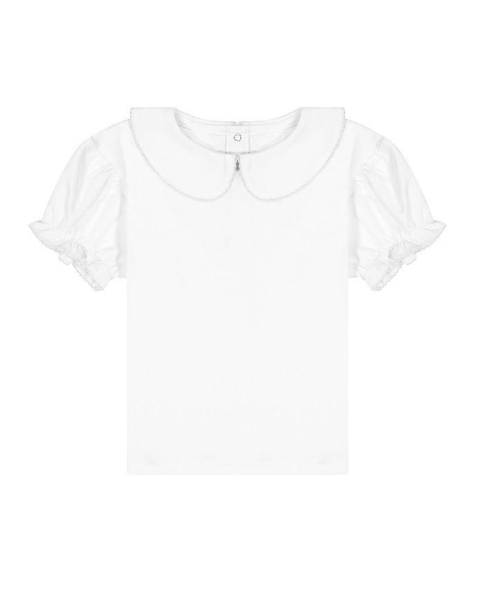 Paper Cape Toddler|Child Girls Organic Cotton Peter Pan Collar Blouse ...