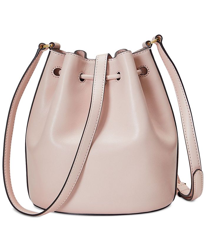 Lauren Ralph Lauren Andie Small Leather Drawstring Bag - Macy's