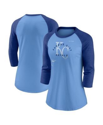 Women's Nike Royal, Light Blue Kansas City Royals Next Up Tri-Blend ...