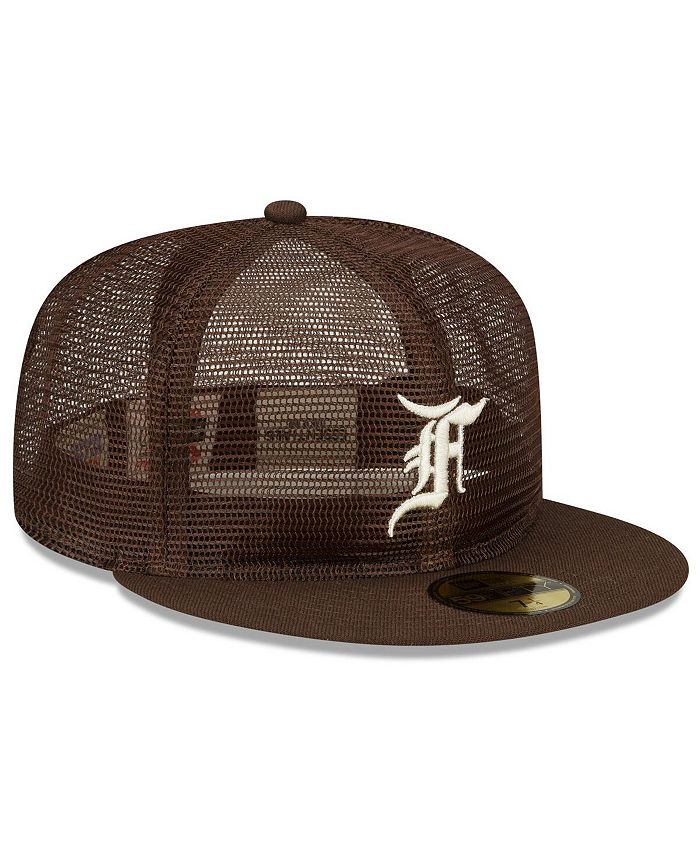 New Era Men's x Fear of God Brown Mesh 59FIFTY Fitted Hat - Macy's