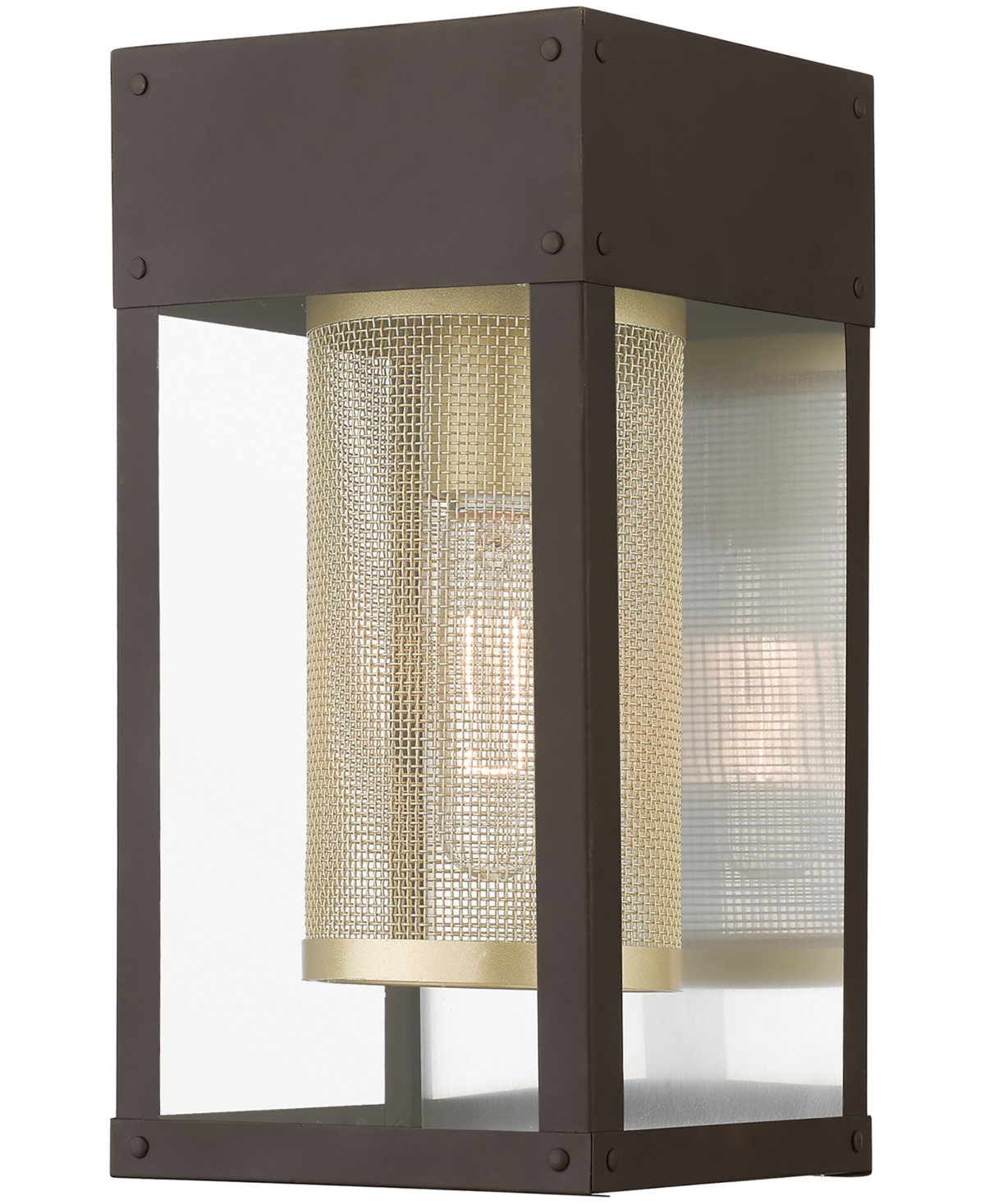 Click here for Livex Franklin 1 Light Outdoor Wall Lantern - Bron... prices