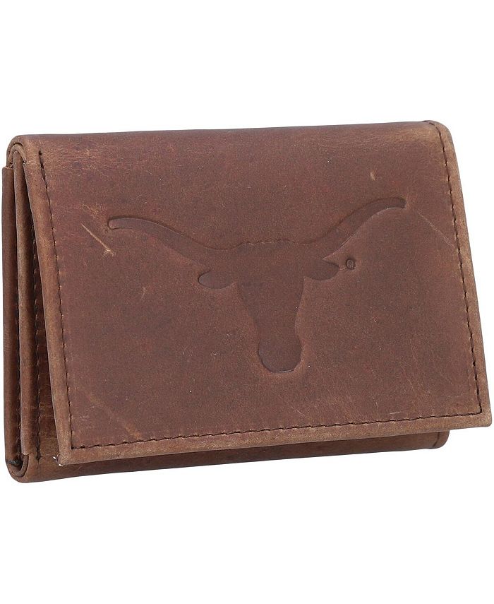 Evergreen Enterprises Men's Texas Longhorns Leather Team Tri-Fold ...