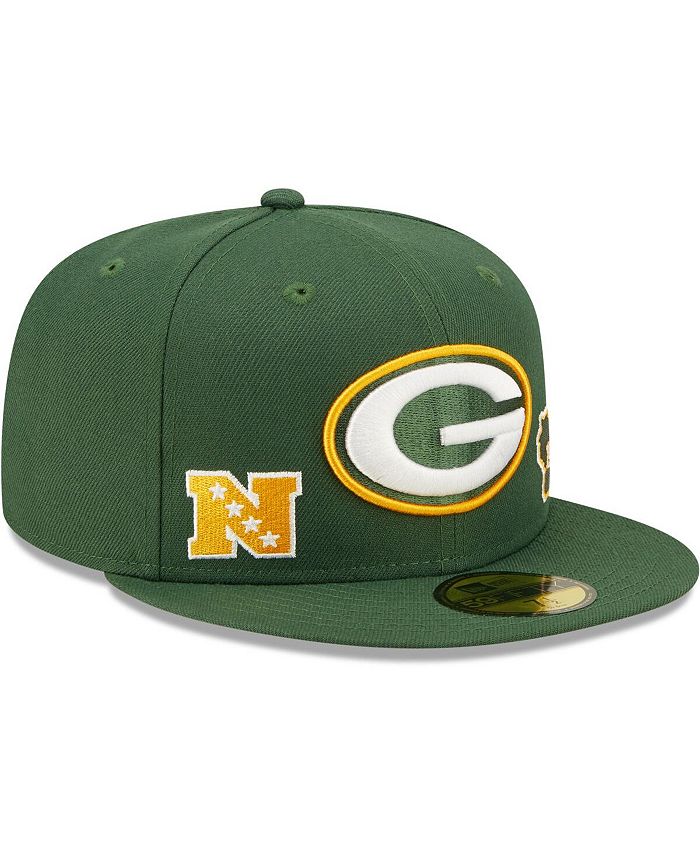 New Era Men's Green Green Bay Packers Identity 59FIFTY Fitted Hat - Macy's