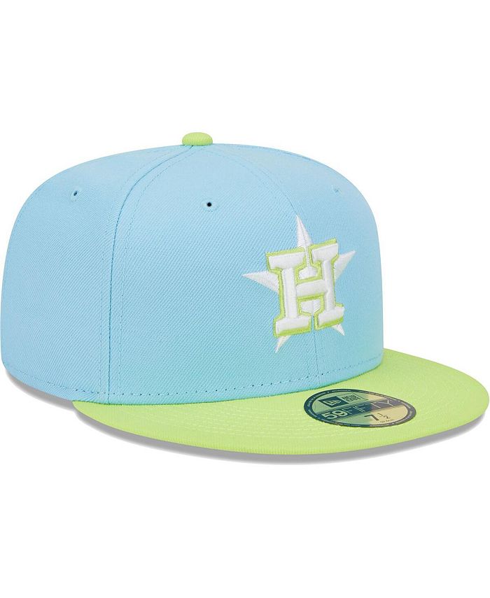 New Era Men's Light Blue, Neon Green Houston Astros Spring Color Two ...