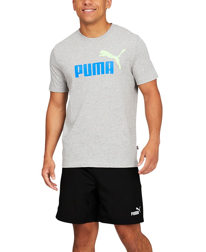 Puma Men's Essentials+ Moisture-Wicking Logo Embroidered 7" Drawstring ...