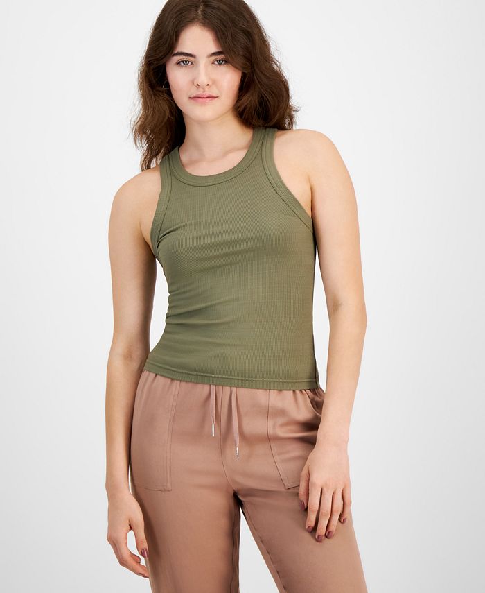 And Now This Women's Sleeveless Crewneck Ribbed Tank Top - Macy's