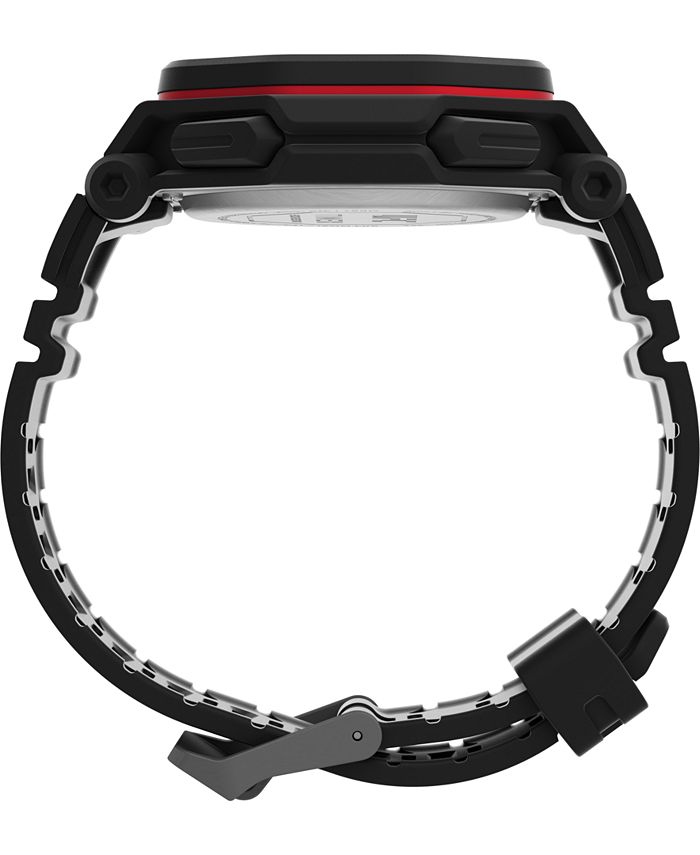 Timex UFC Men's Quartz Colossus Resin Black Watch, 45mm - Macy's