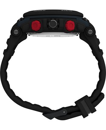 Timex UFC Men's Quartz Impact Resin Black Watch, 50mm - Macy's