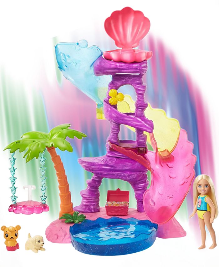 Barbie Chelsea Dreamtopia Water Lagoon Pool Swing Playset - Macy's