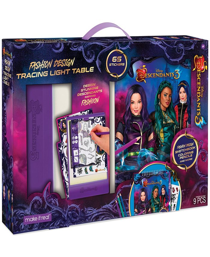 Disney Descendants 3 Fashion Design Tracing Light Table 9 Piece Set ...