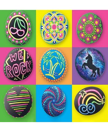 Craft Maker The Complete Neon Rock Art Kit DIY Rock Painting For Kids ...
