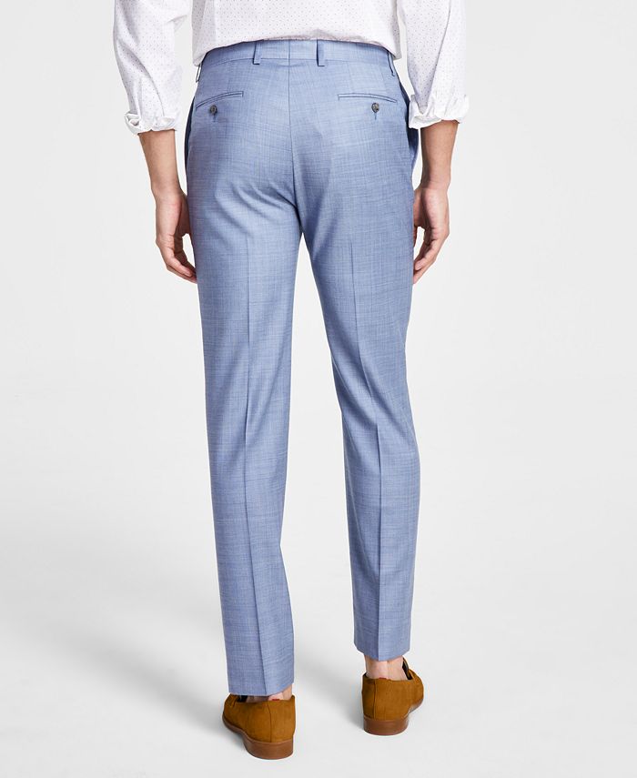 Calvin Klein Men's Slim-Fit Wool-Blend Stretch Suit Pants - Macy's