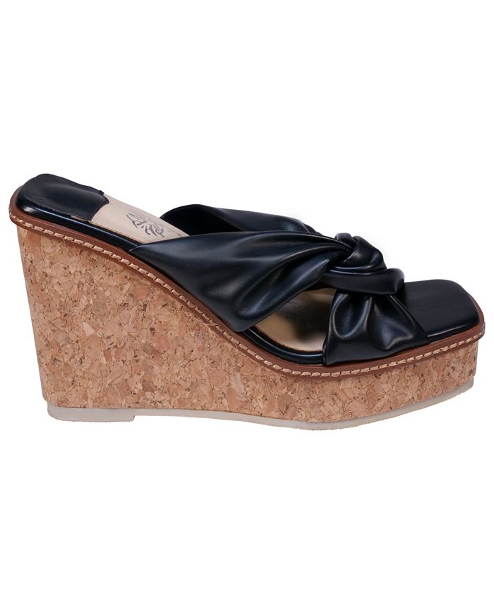 GC Shoes Women's Neila Strappy Wedge Sandals - Macy's