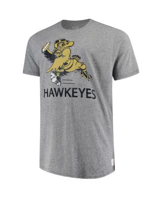 Men's Original Retro Brand Gray Iowa Hawkeyes Big and Tall Tri-Blend T ...