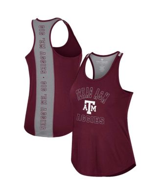 Women's Colosseum Maroon Texas A&M Aggies 10 Days Racerback Scoop Neck ...