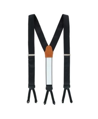 Trafalgar Men's The Monte Bello Interlocked Silk Formal Suspenders - Macy's
