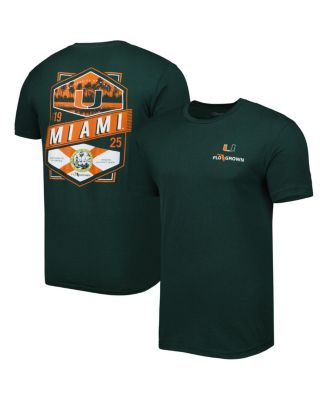 Men's Green Miami Hurricanes Double Diamond Crest T-shirt - Macy's