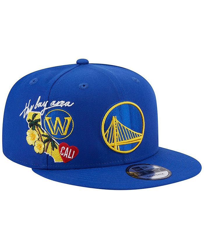 New Era Men's Royal Golden State Warriors Icon 9FIFTY Snapback Hat - Macy's