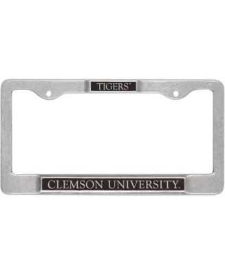 Pewter Clemson Tigers Team Name License Plate Frame - Macy's