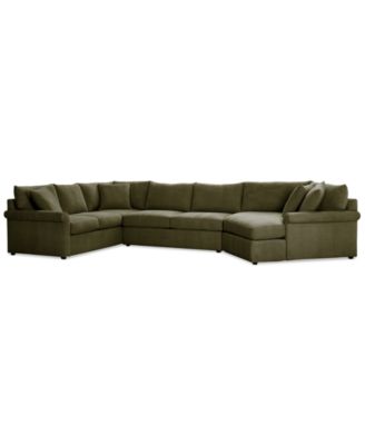 Sage green sectional couch store