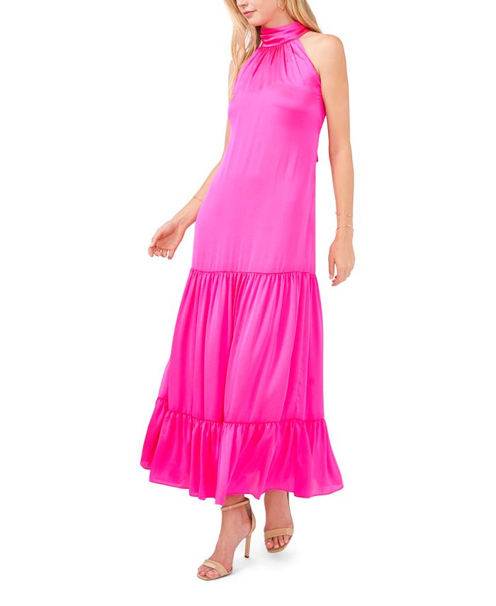 Vince Camuto Women's Sleeveless Tiered Rumple Maxi Dress - Macy's