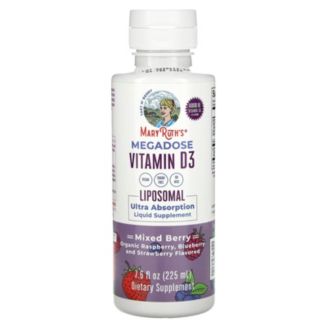 MaryRuth's Megadose Vitamin D3 Liposomal Mixed Berry 4 000 IU - 7.6 fl ...
