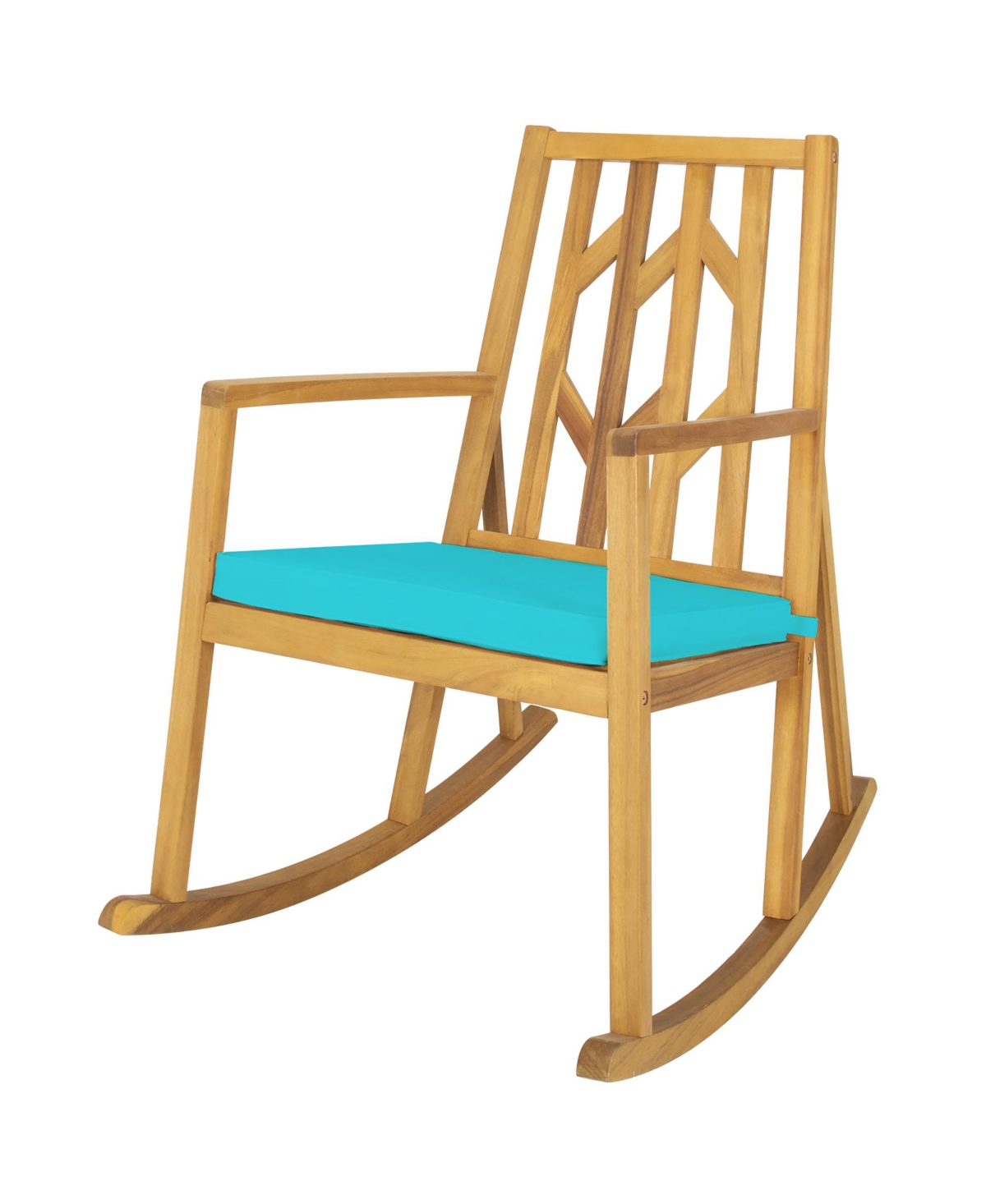 Click here for Costway Patio Rocking Chair Acacia Wood Armrest Cu... prices