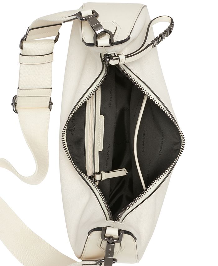 Calvin Klein Clay Large Top Zipper Convertible Crossbody Bag - Macy's
