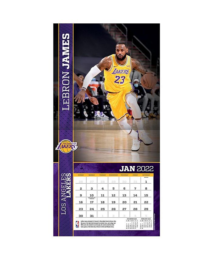 Turner Licensing LeBron James Los Angeles Lakers 2022 Mini Wall ...